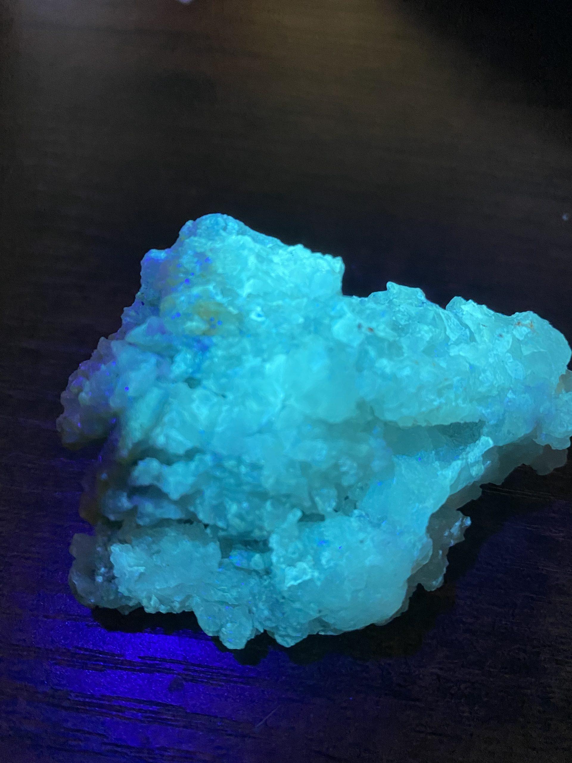 Zincite (Extremely Rare Blue) Specimen - UV Reactive - Readings With ...