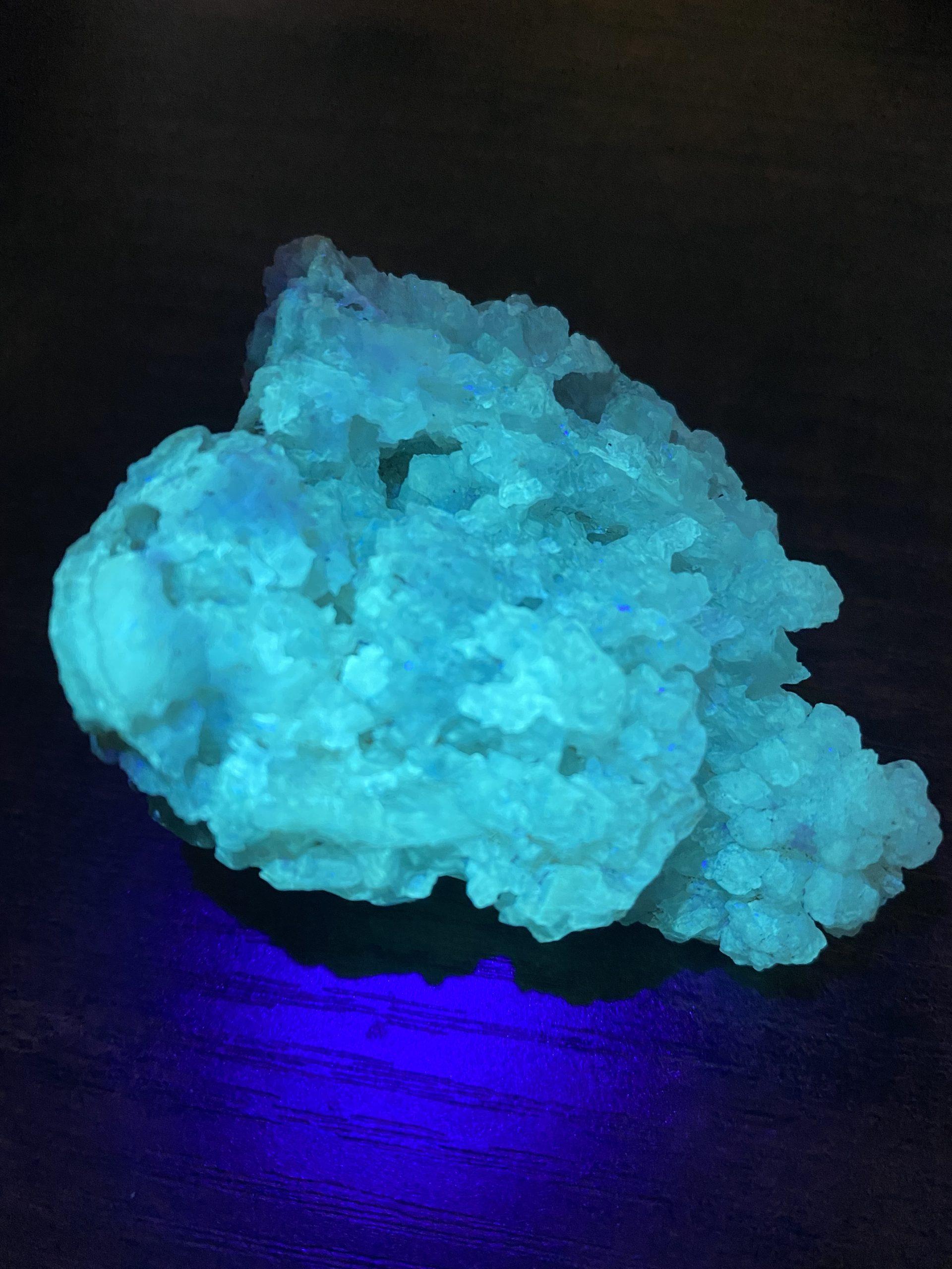 Zincite (Extremely Rare Blue) Specimen - UV Reactive - Readings With ...